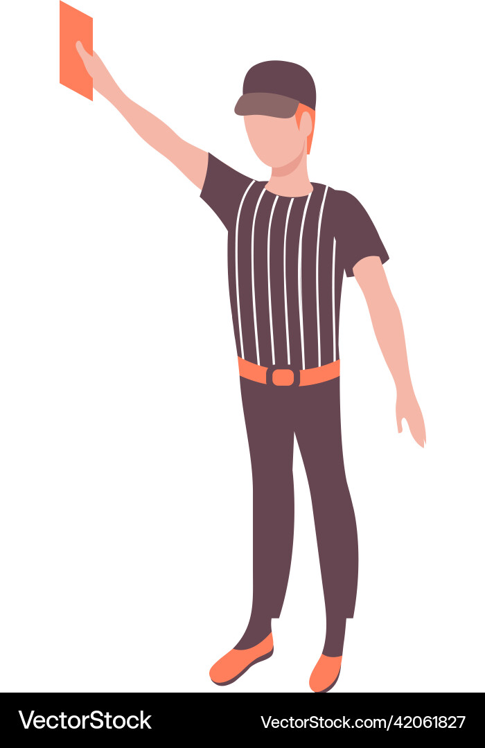 Football referee icon Royalty Free Vector Image