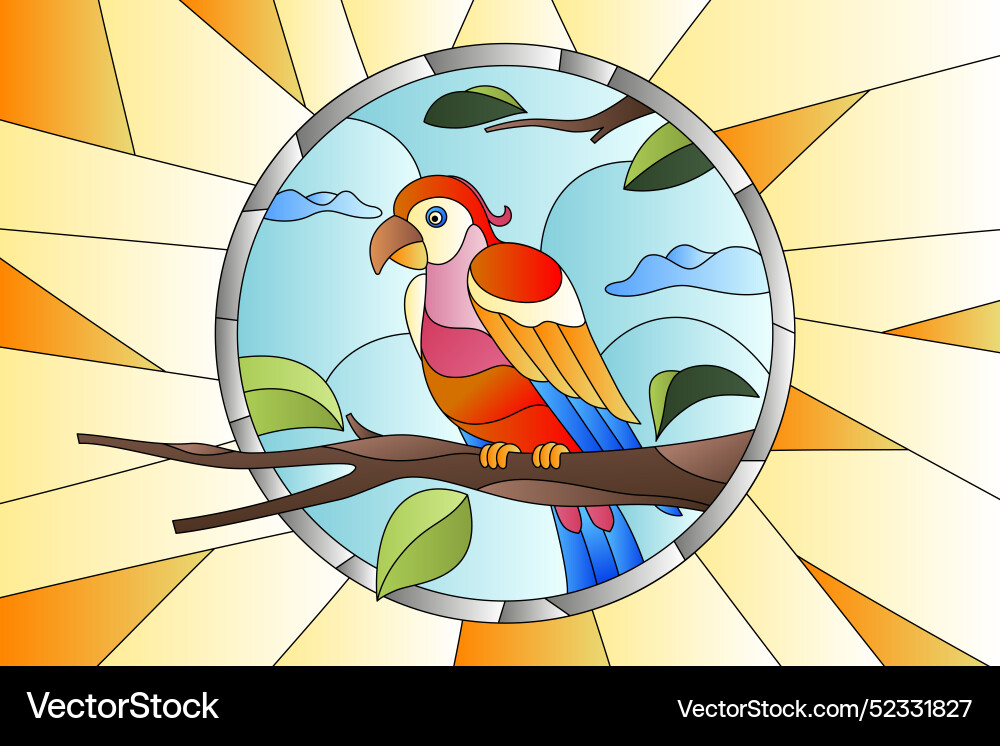 Gradient stained glass background Royalty Free Vector Image