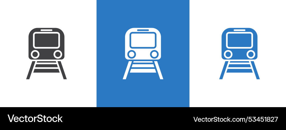 Subway icon thin line Royalty Free Vector Image