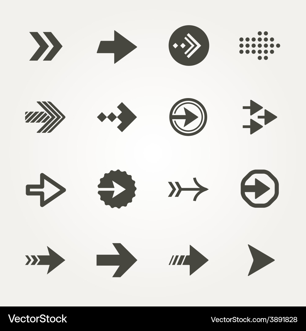 Arrow signs Royalty Free Vector Image - VectorStock