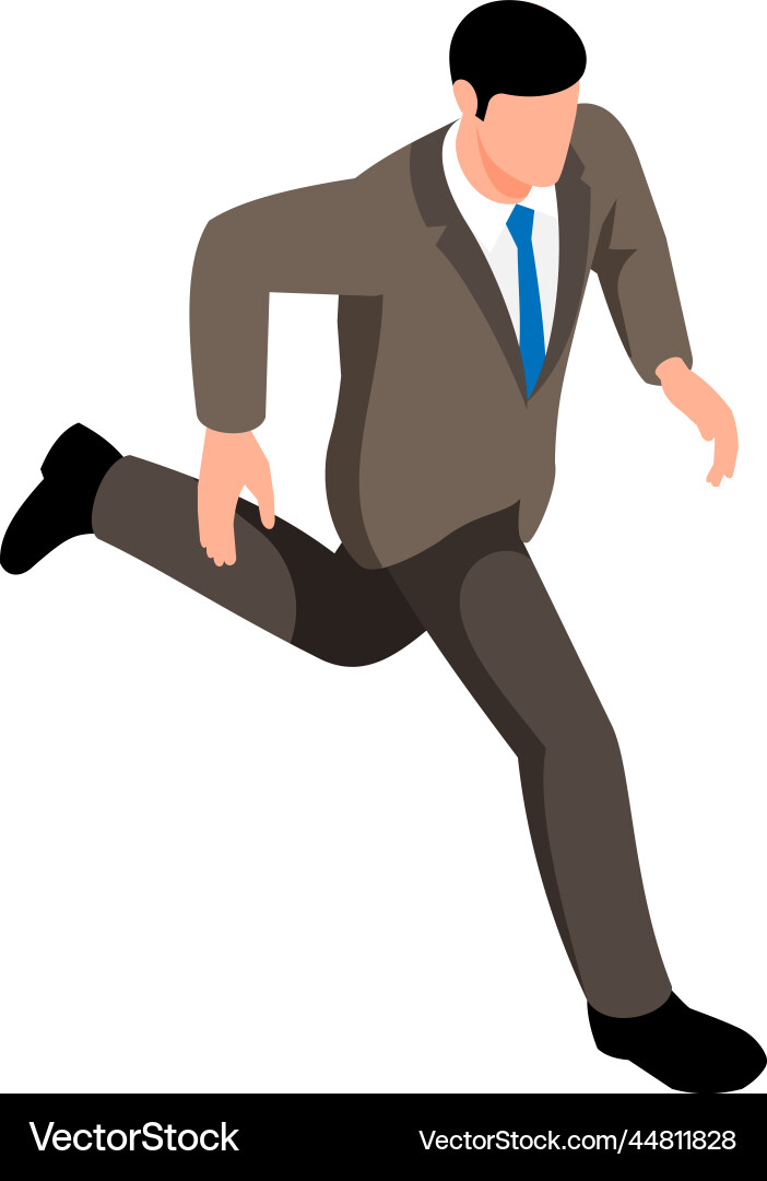 Isometric businessman Royalty Free Vector Image