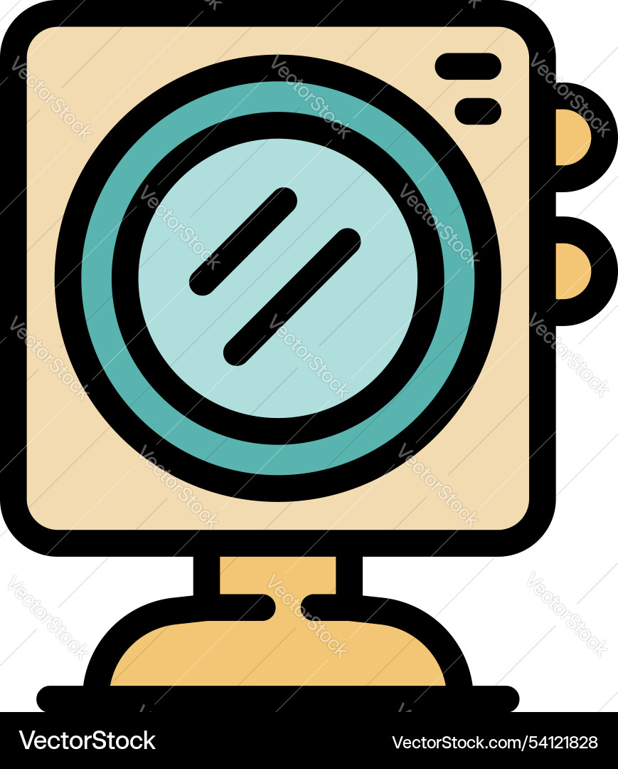 Modern clothes dryer machine icon showing Vector Image