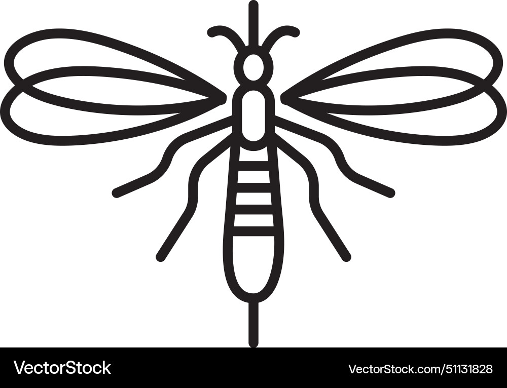 Mosquito icon design template isolated Royalty Free Vector