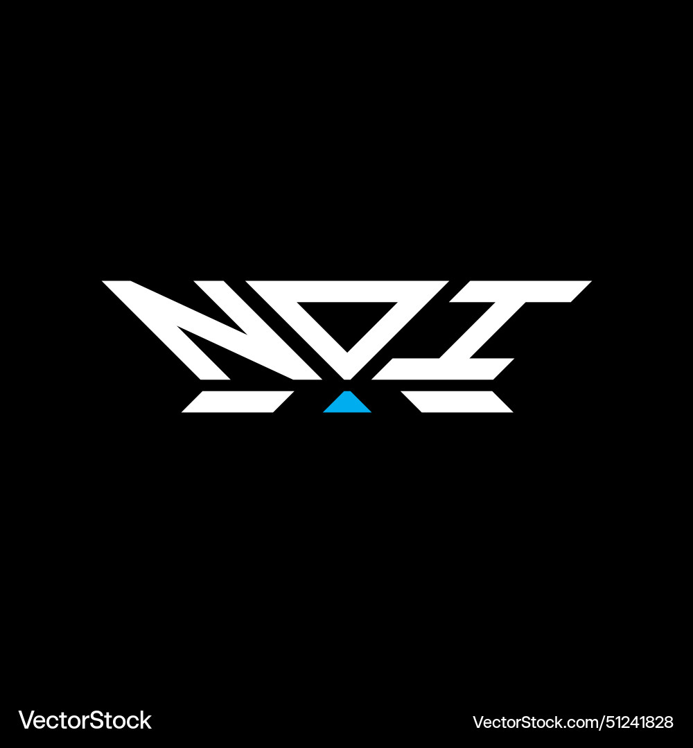 Noi letter logo design simple and modern Vector Image
