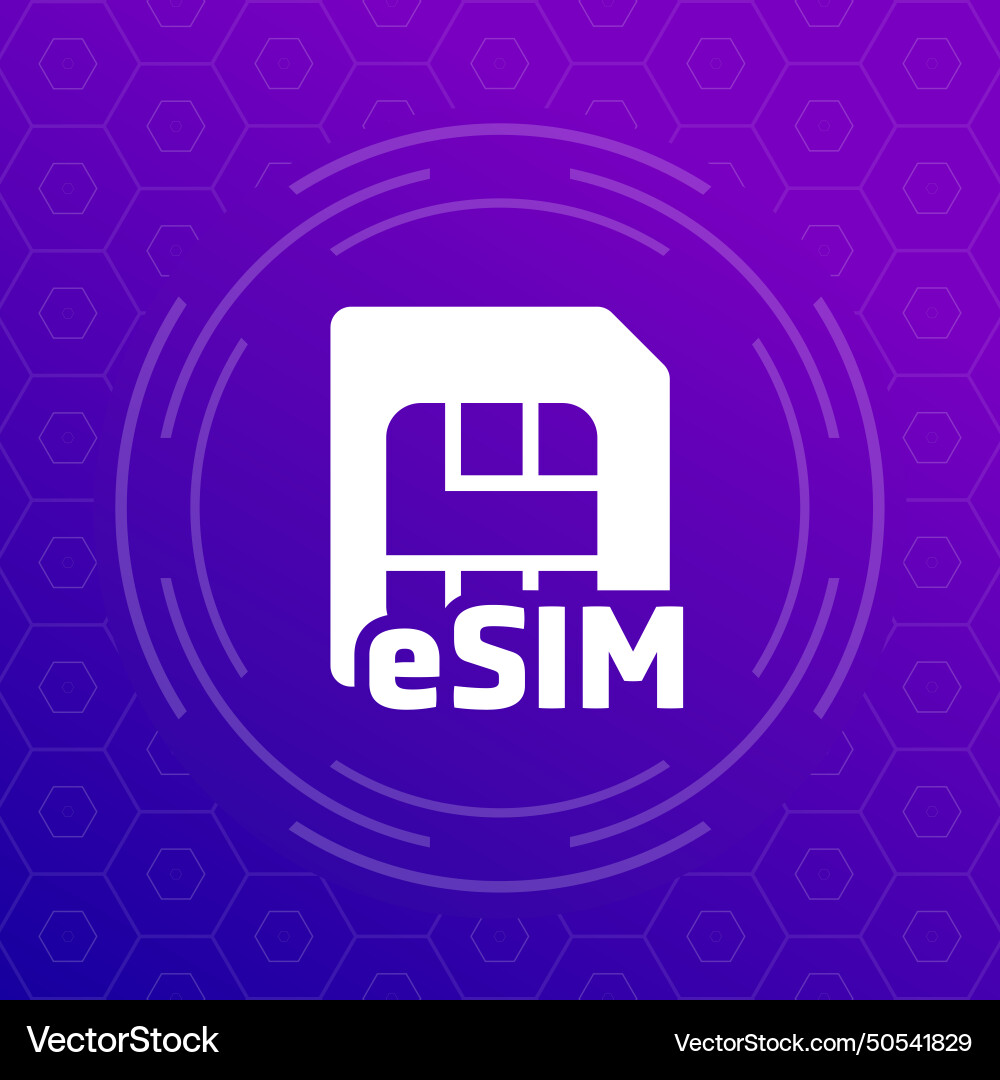Esim card icon for web Royalty Free Vector Image
