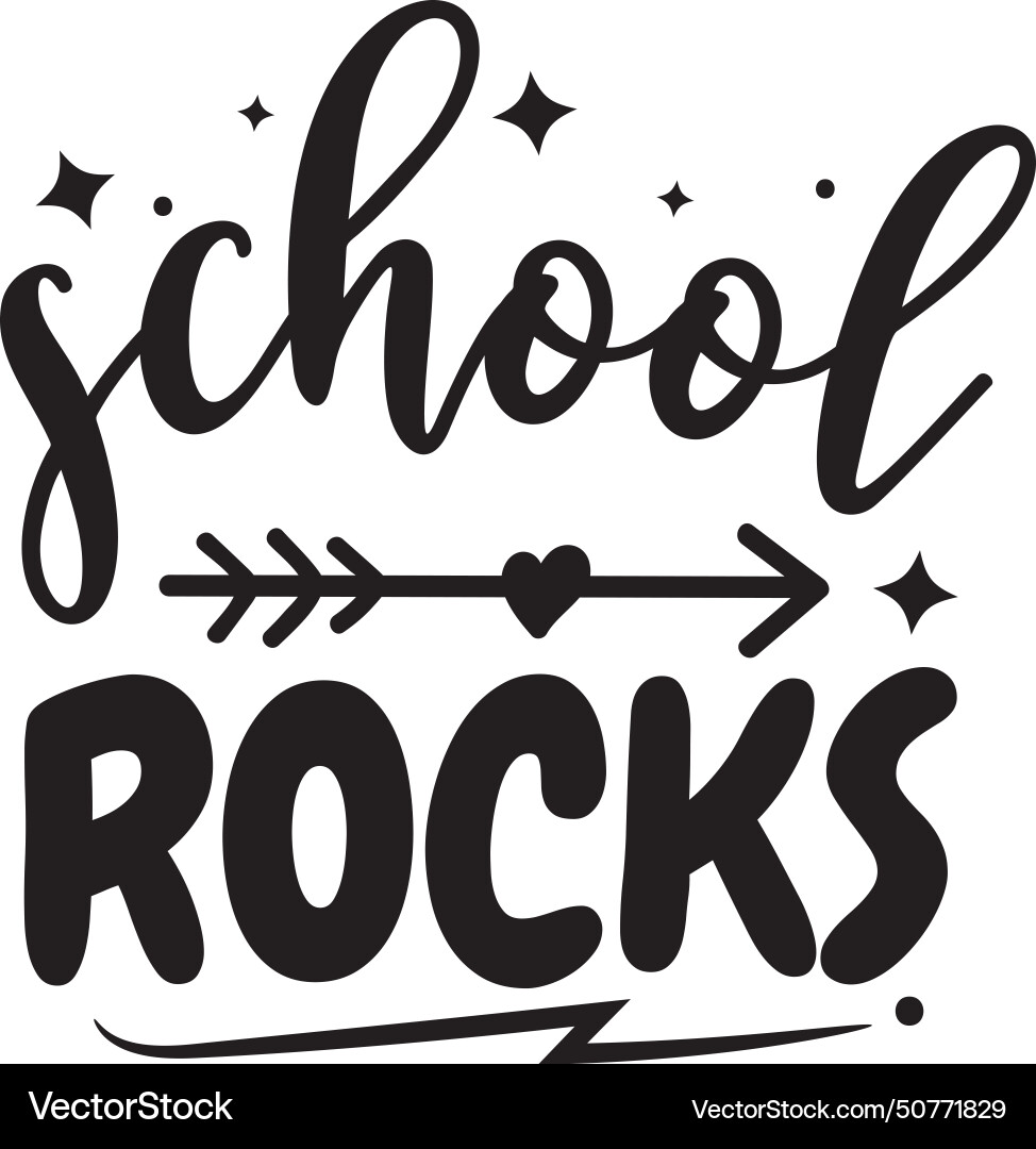 School rocks design on white background Royalty Free Vector