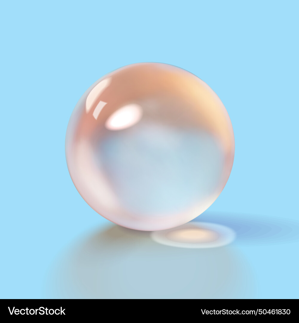 3d magic crystal ball Royalty Free Vector Image
