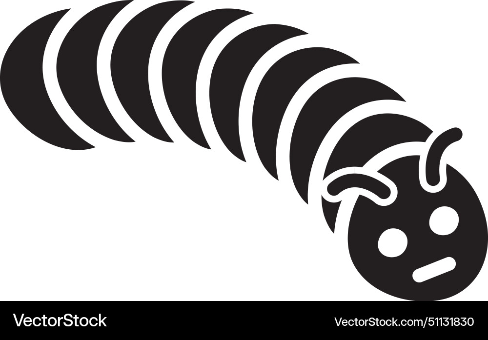Caterpillar icon design template isolated Vector Image