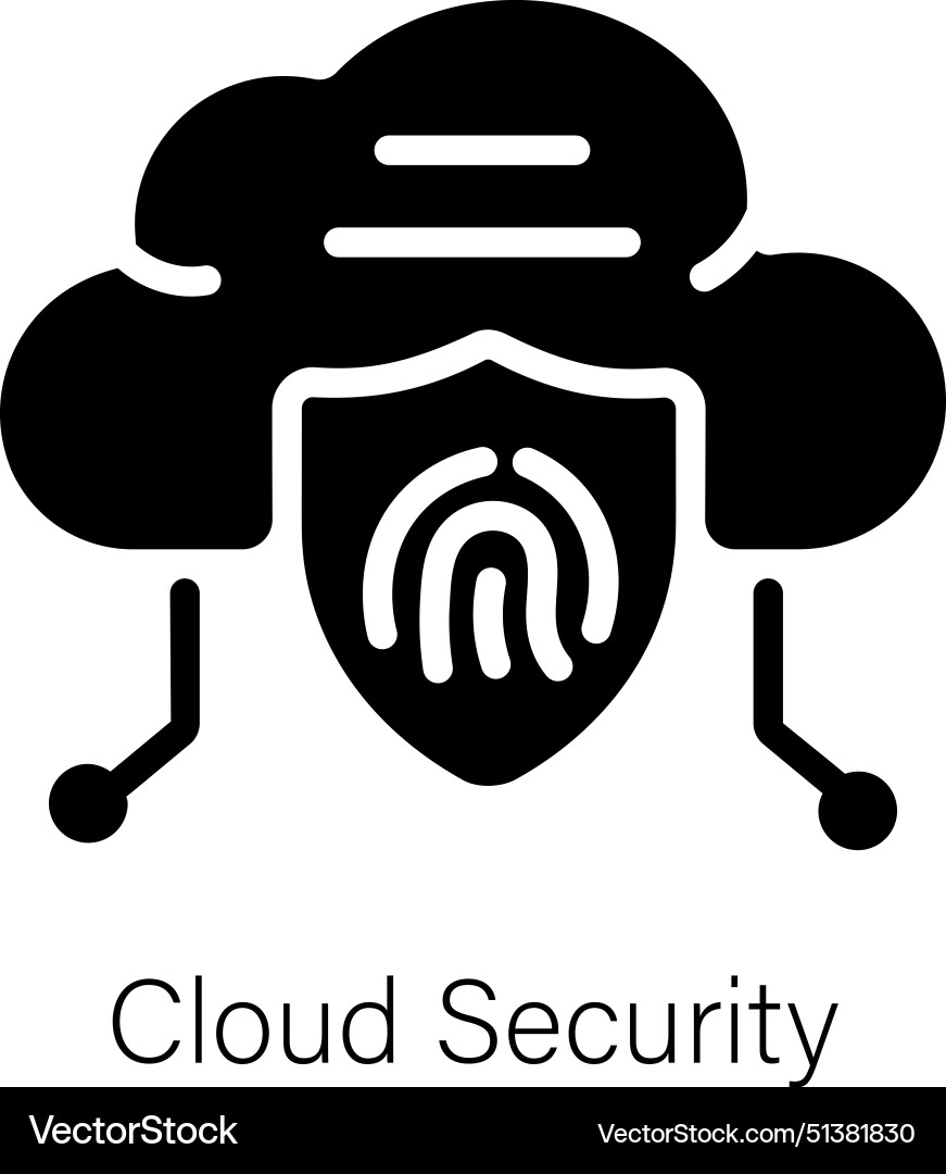 Cloud security Royalty Free Vector Image - VectorStock