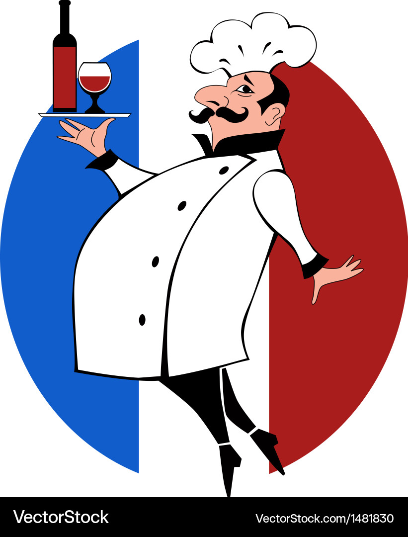 French chef Royalty Free Vector Image - VectorStock