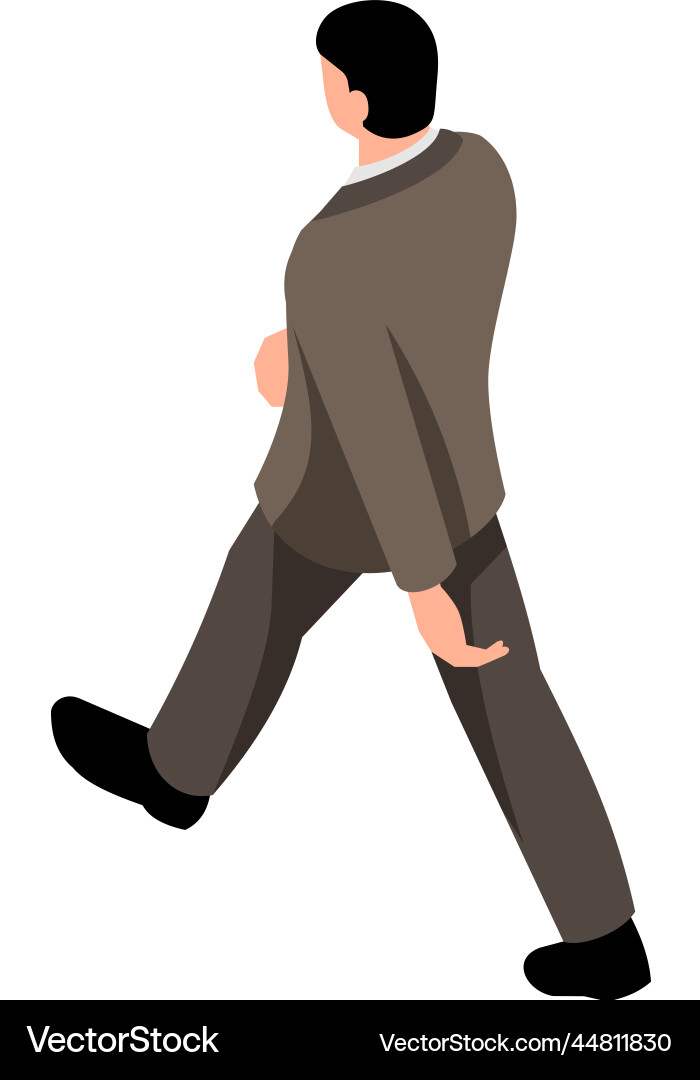 Isometric man pose Royalty Free Vector Image - VectorStock
