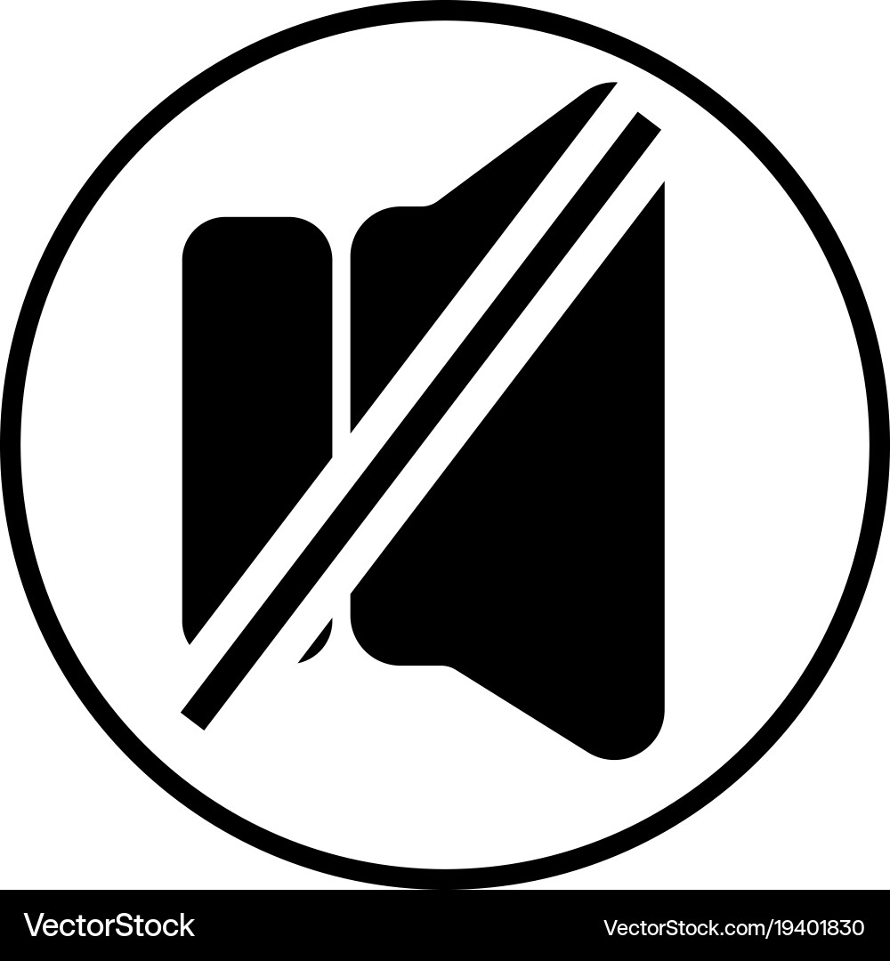 Mute icon Royalty Free Vector Image - VectorStock