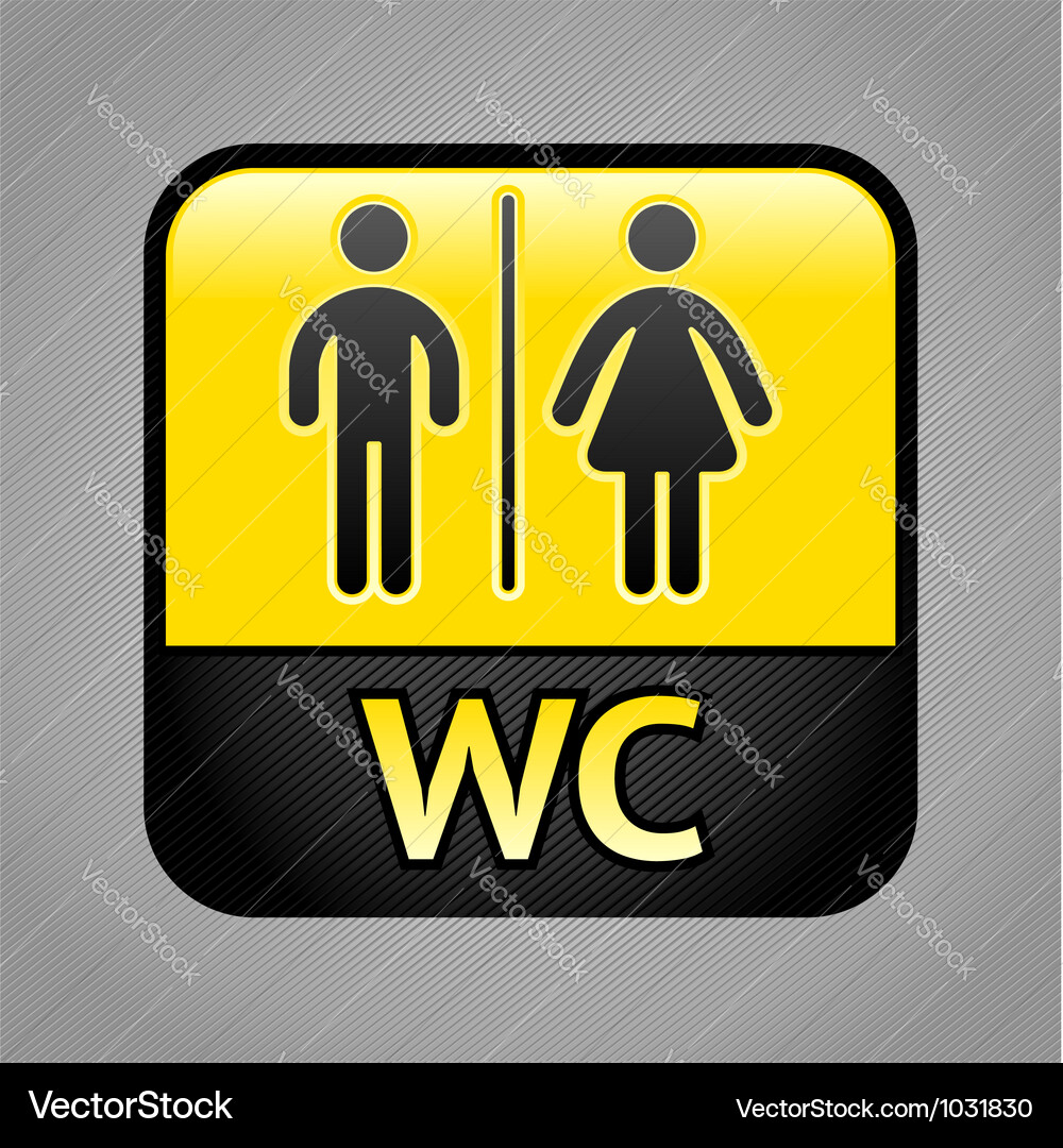Restroom symbol Royalty Free Vector Image - VectorStock