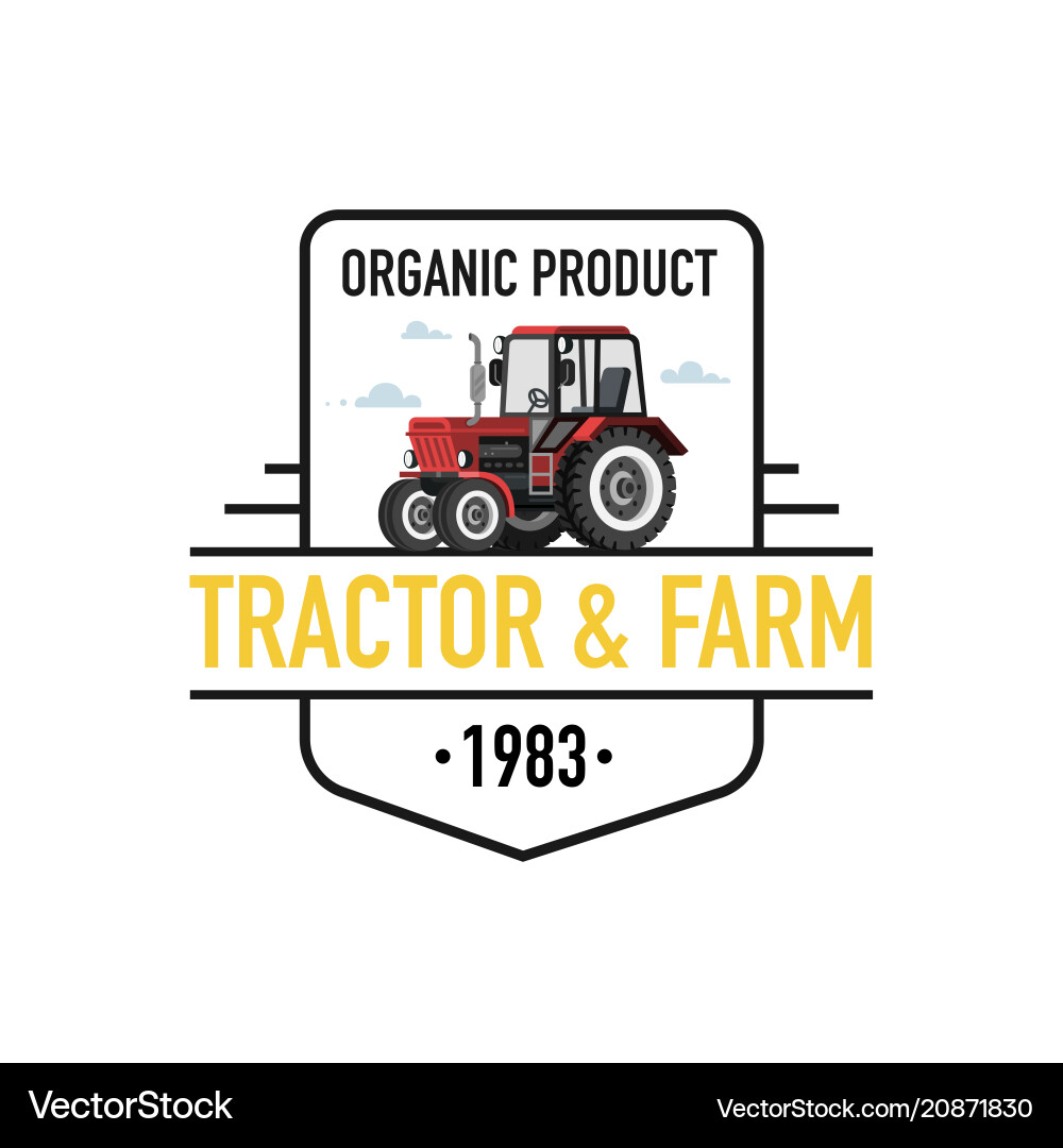 Tractor logos Royalty Free Vector Image - VectorStock