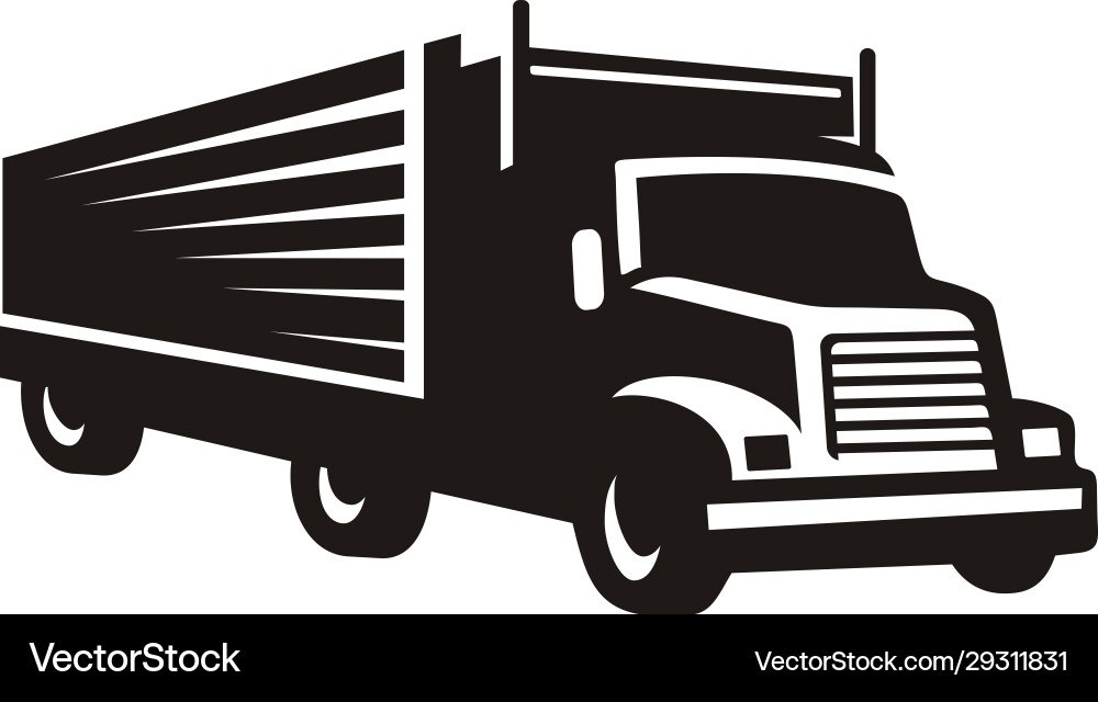 Peterbilt Vrachtwagen Silhouet