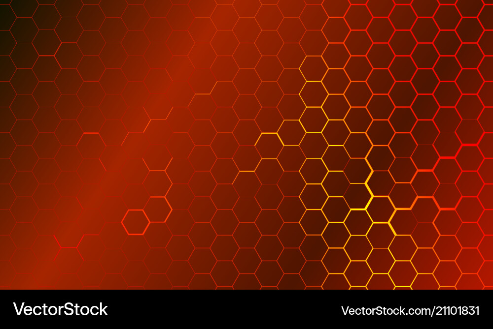 Modern Honeycomb Tech Background Royalty Free Vector Image