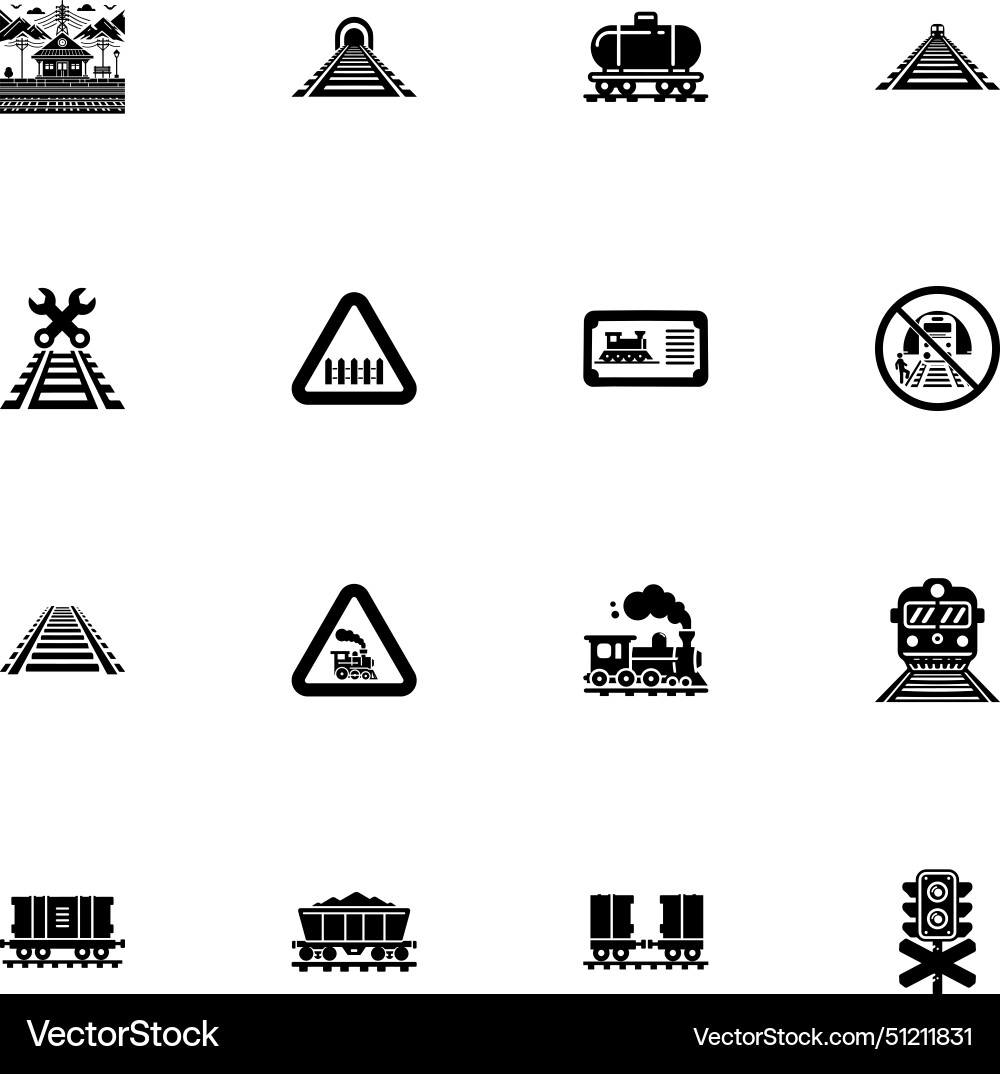Trains icon - expand to any size change Royalty Free Vector