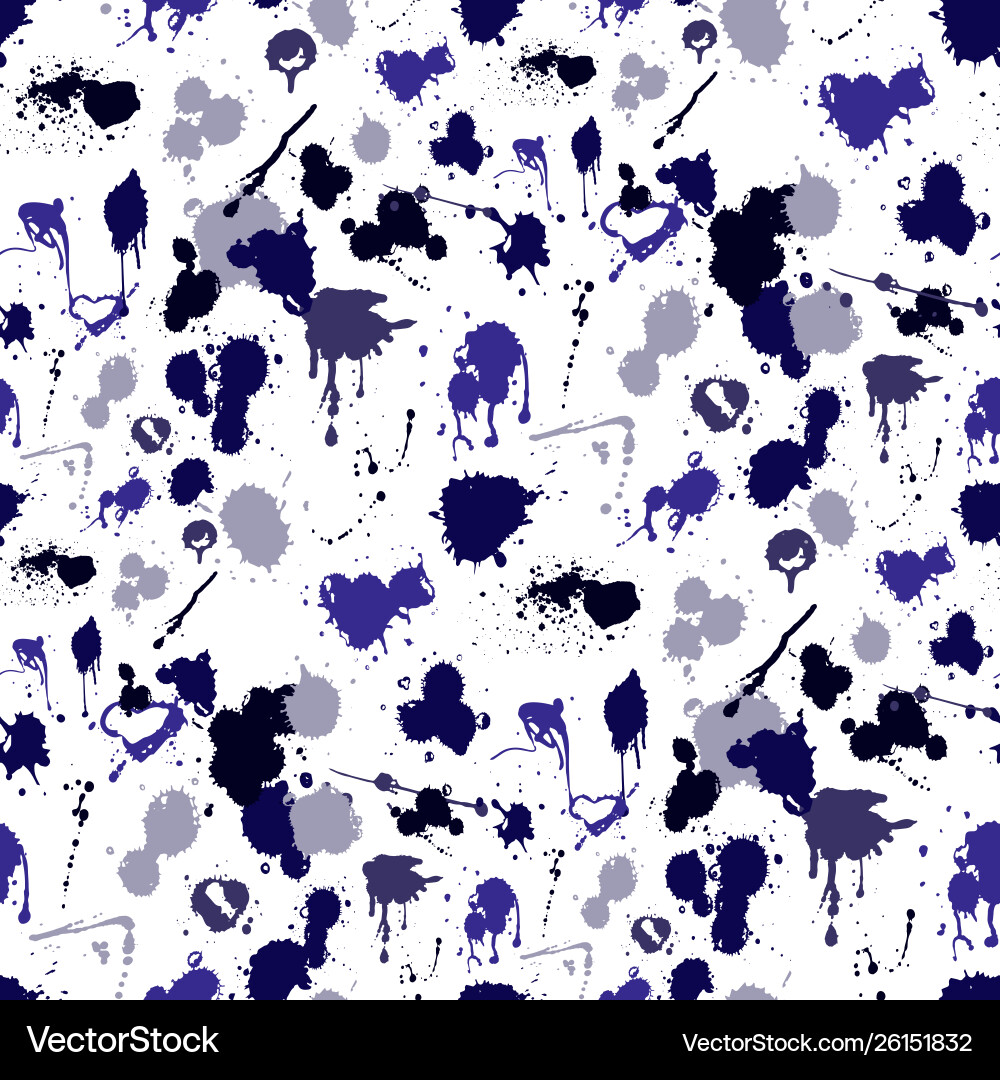 Blood splat splash spot ink stain blot patch Vector Image