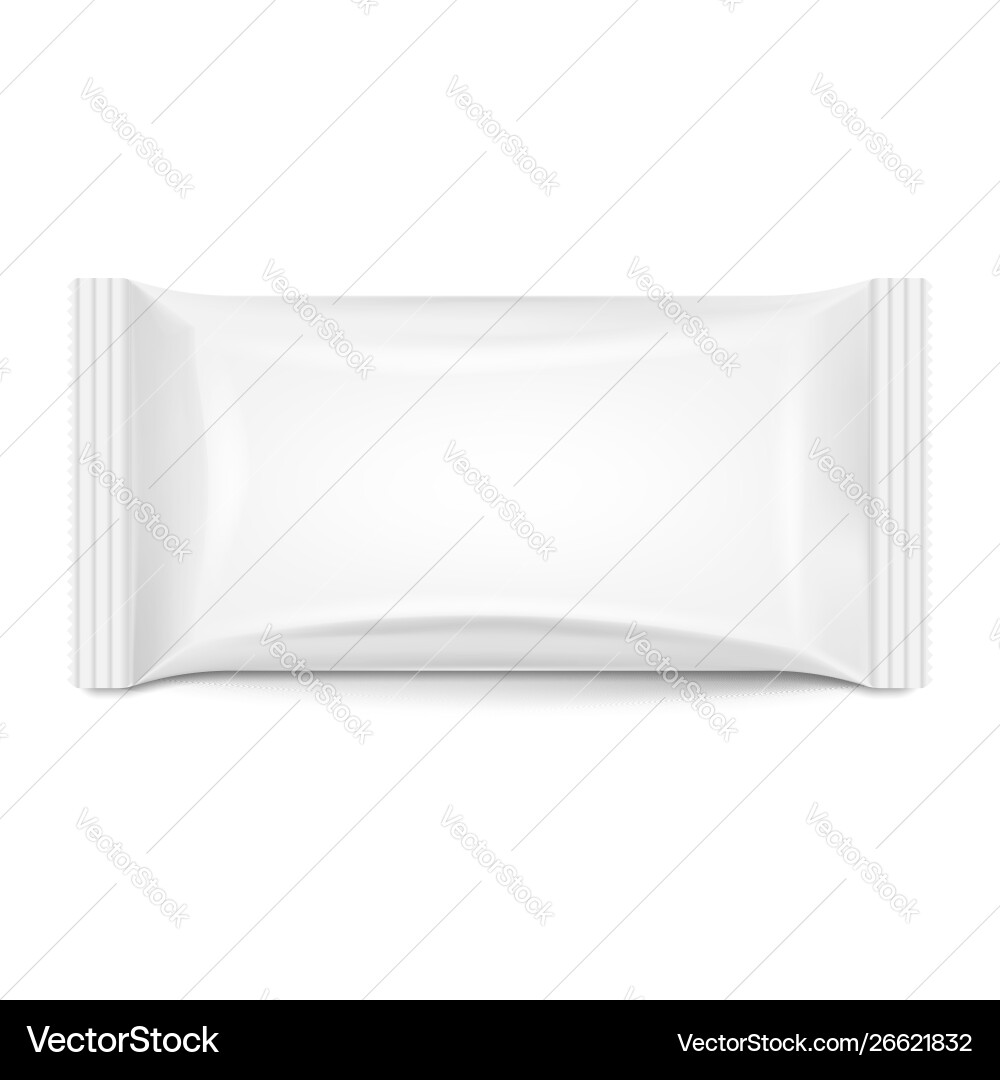 Flow Pack Packaging Mockup Royalty Free Vector Image