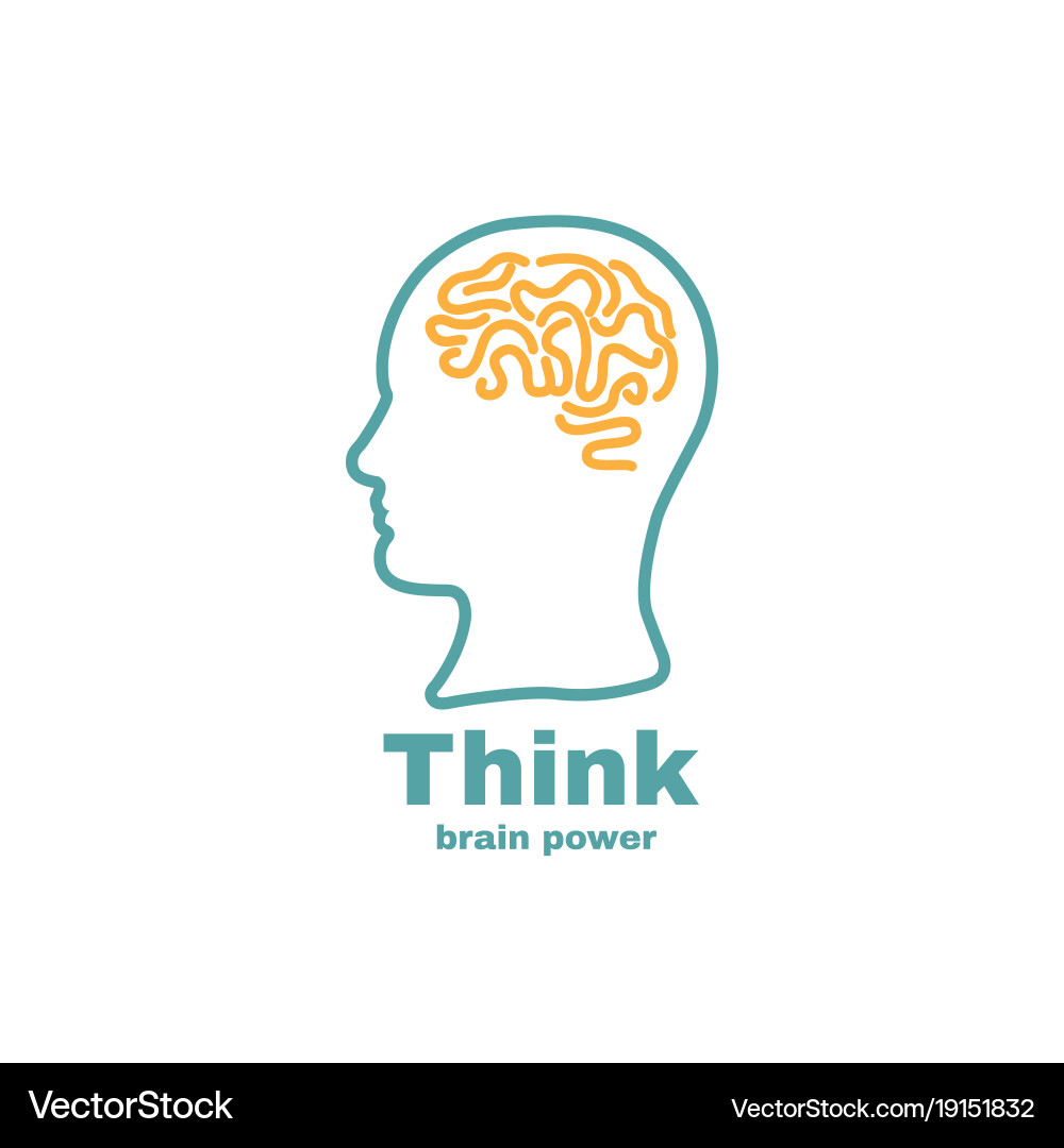 Human Brain Logo Royalty Free Vector Image - VectorStock