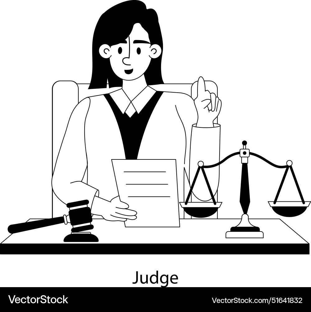 Judge Royalty Free Vector Image - VectorStock