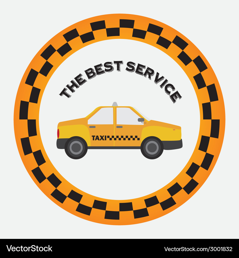 Taxi design Royalty Free Vector Image - VectorStock