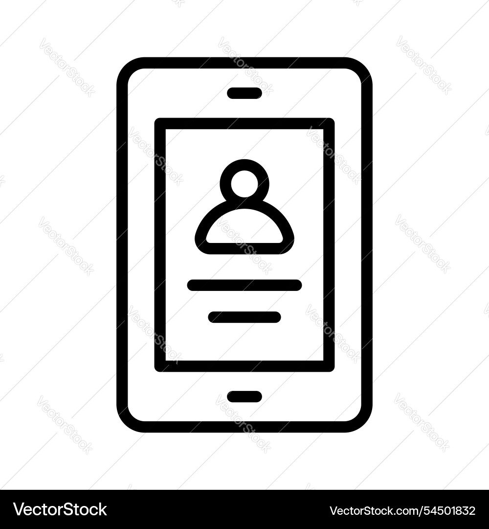 User contact Royalty Free Vector Image - VectorStock