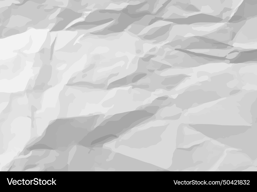 White clean crumpled paper Royalty Free Vector Image