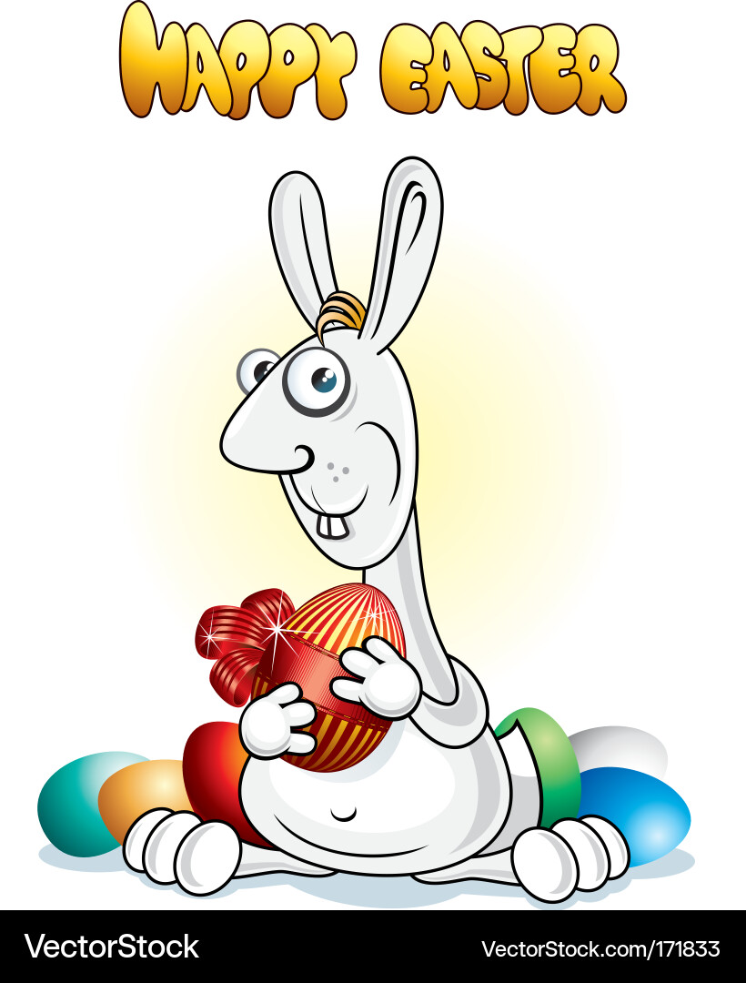 Easter bunny Royalty Free Vector Image - VectorStock