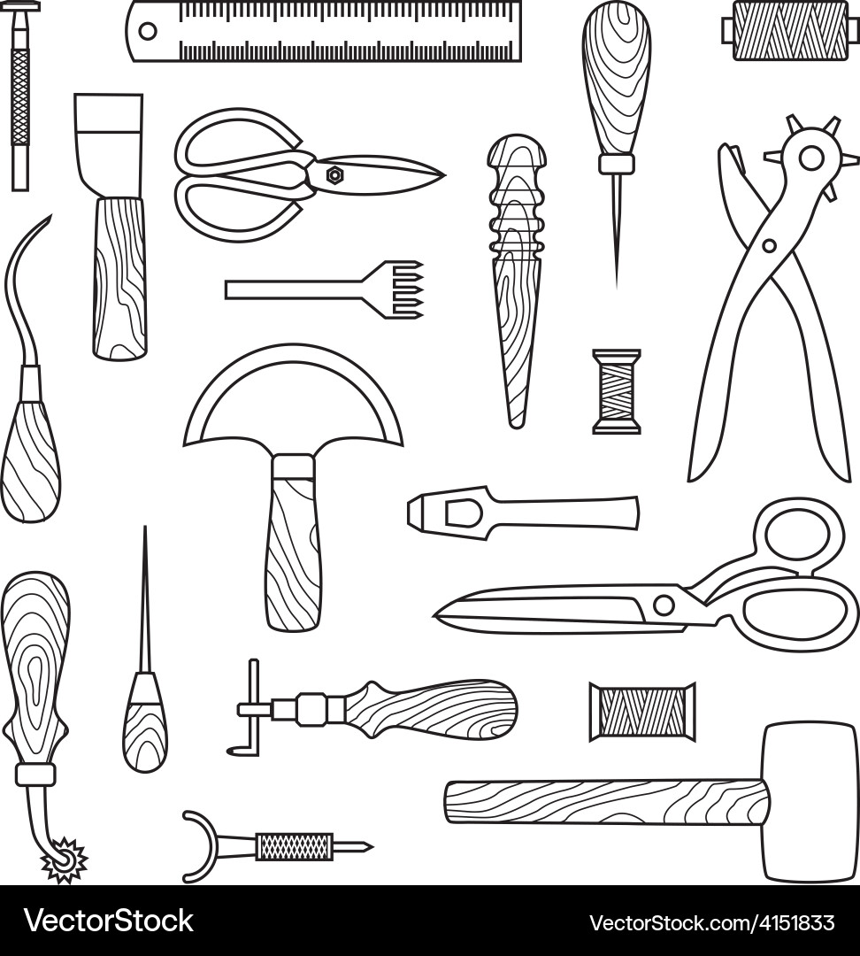 Tools Leather Awl Vector Images (over 620)