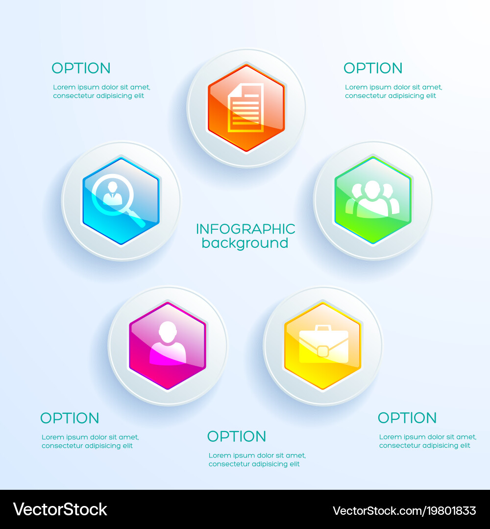 Web abstract infographic concept Royalty Free Vector Image