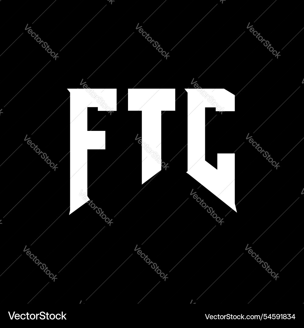 Ftc Letter Logo Design für Technologieunternehmen