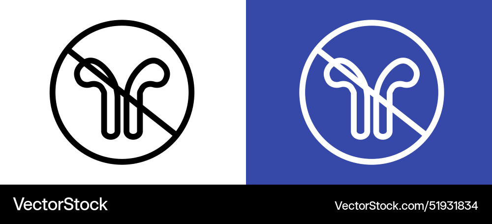 No earbuds allowed sign for safety compliance Vector Image