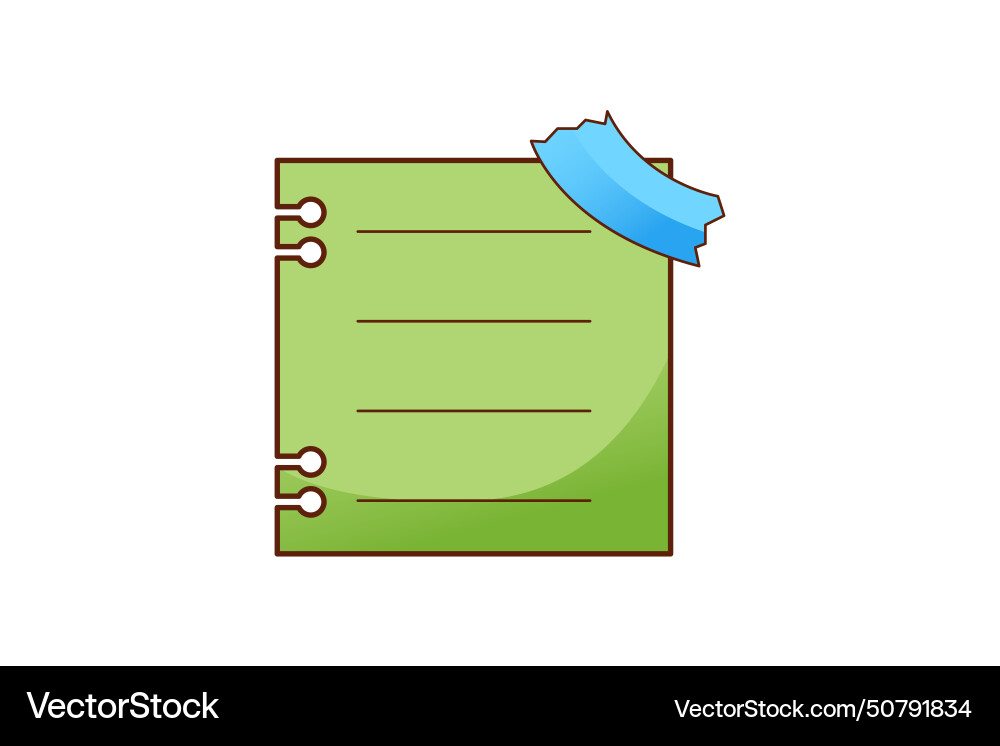 Sticky notes sticker set Royalty Free Vector Image