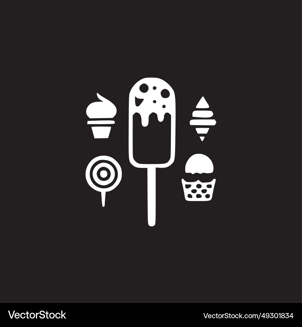 Sweets - high quality logo ideal for t-shirt Vector Image