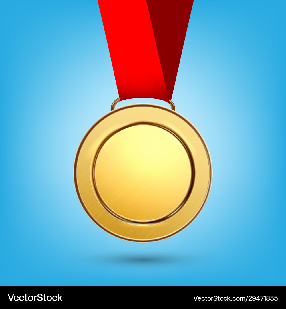 Gold cup Royalty Free Vector Image - VectorStock
