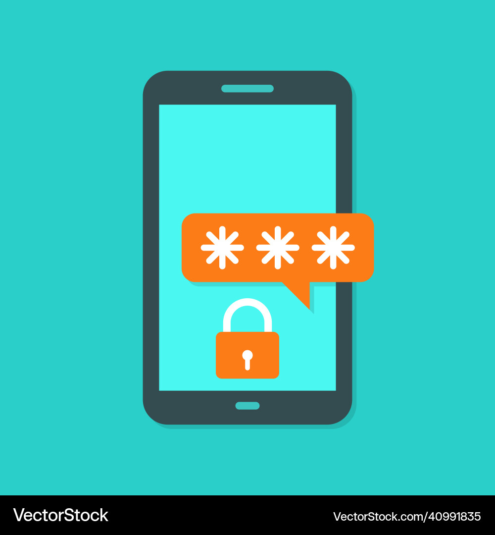 Mobile phone notification Royalty Free Vector Image