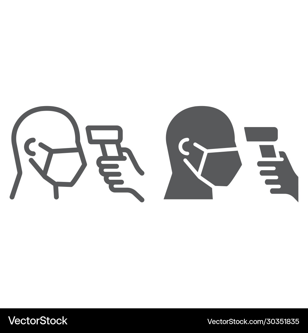 Temperature Check Icon - Thermometer Royalty Free Vector