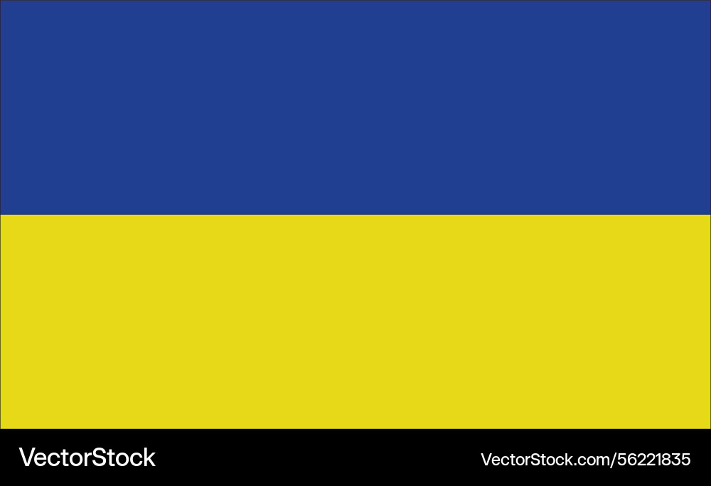 Ukraine flag icon Royalty Free Vector Image - VectorStock