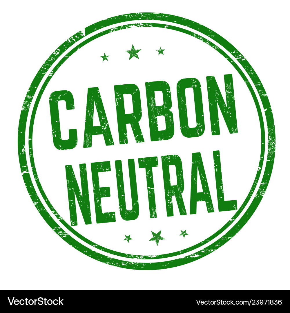 Carbon Neutral Stamp Royalty Free Vector Image