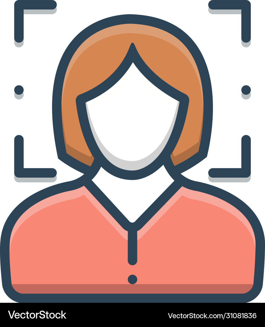 Face recognition Royalty Free Vector Image - VectorStock