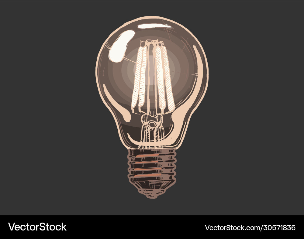 Light bulb Royalty Free Vector Image - VectorStock