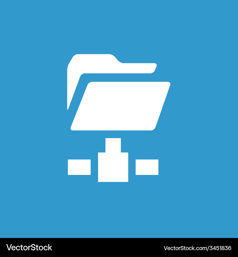 Network Folder Icon Royalty Free Vector Image - VectorStock