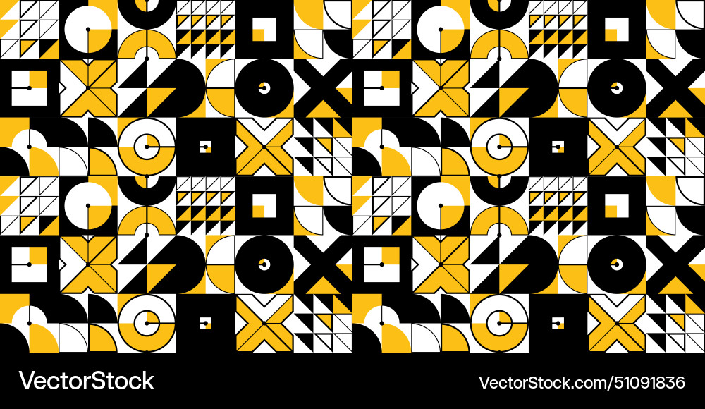 Seamless abstract background in yellow color Vector Image