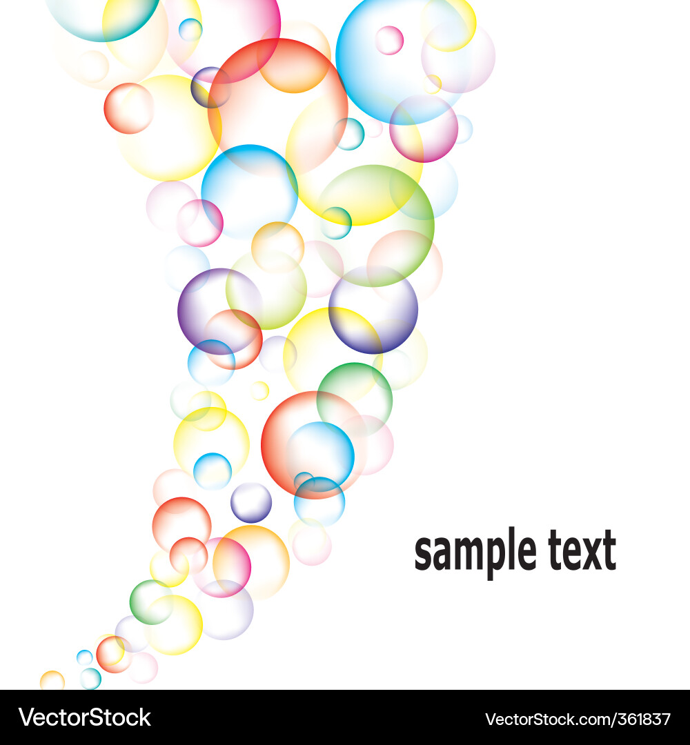 Bubbles Royalty Free Vector Image - VectorStock