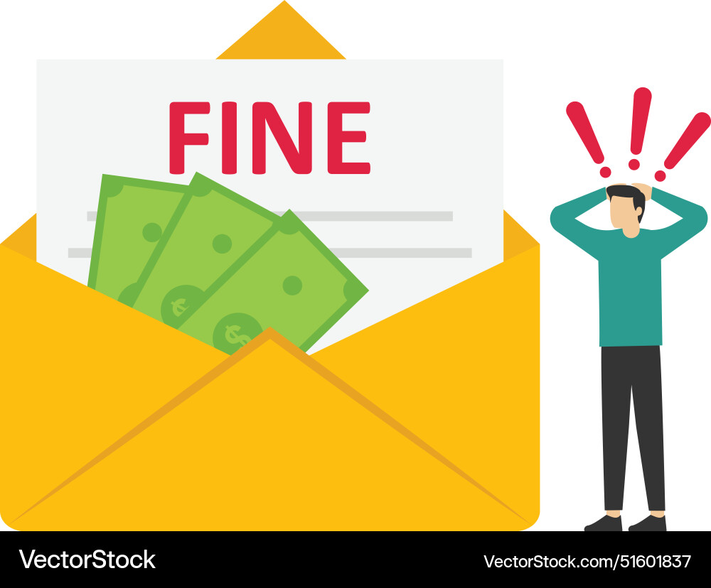 Fine concept landing page business metaphor a sa Vector Image
