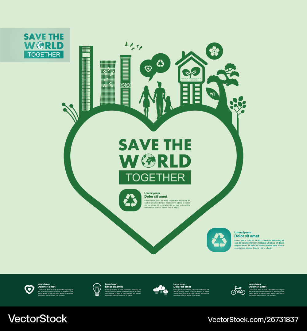 Green ecology Royalty Free Vector Image - VectorStock