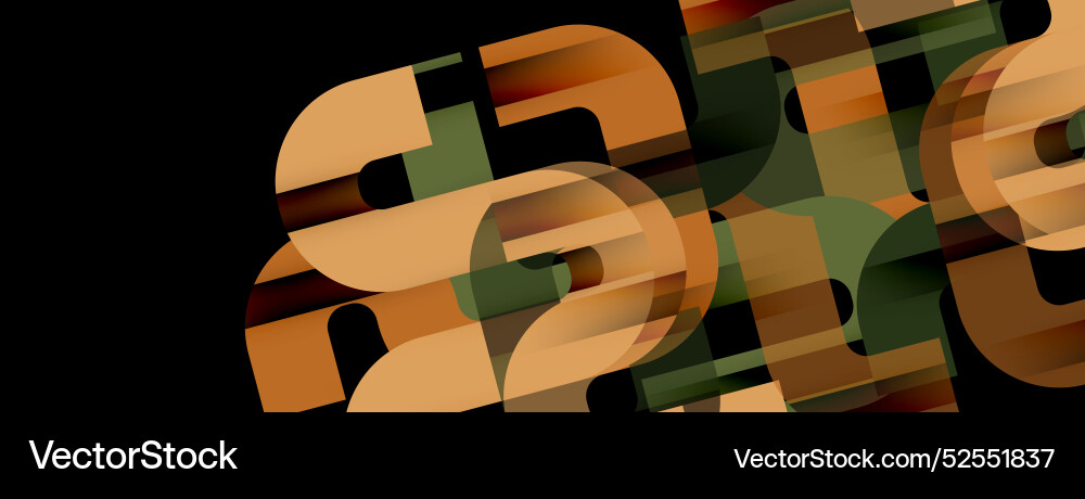 Lines abstract letter style design background Vector Image