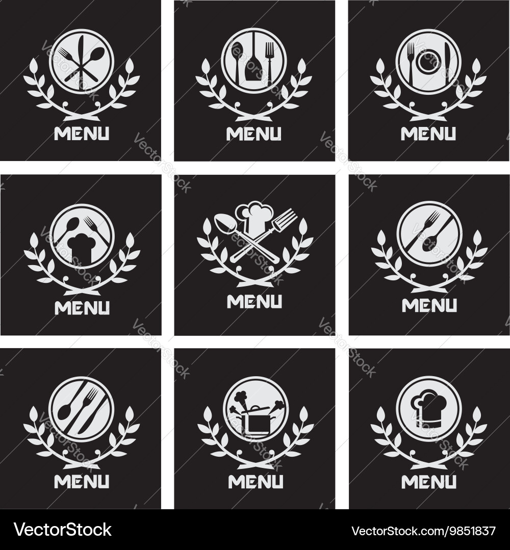 Set of restaurant menu Royalty Free Vector Image