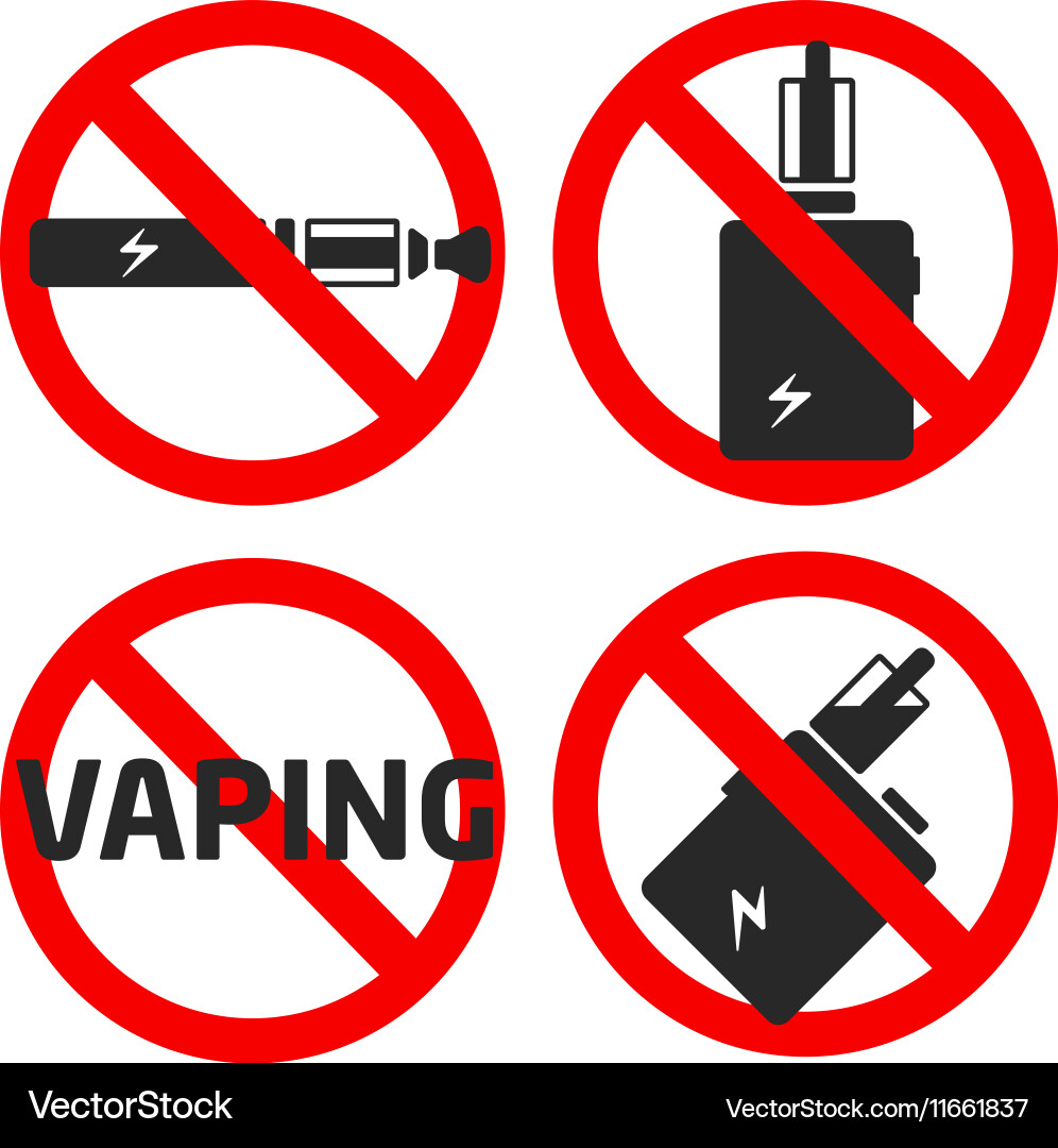 Set vaping icons Royalty Free Vector Image - VectorStock